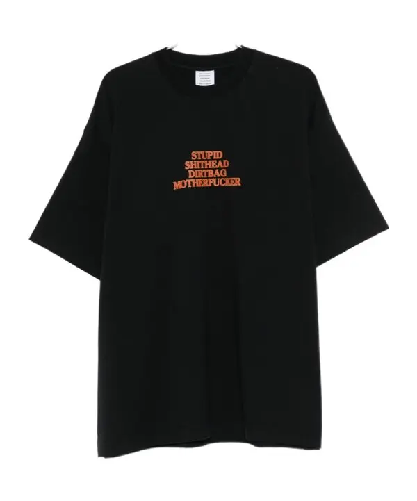 Vetements Short-sleeved Crewneck T-shirt - Black