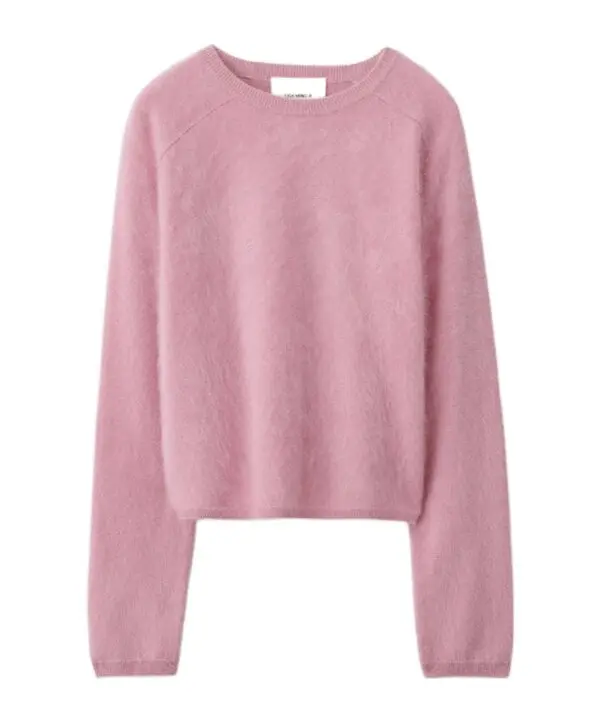LISA YANG Lexia Cropped Sweater - Pink