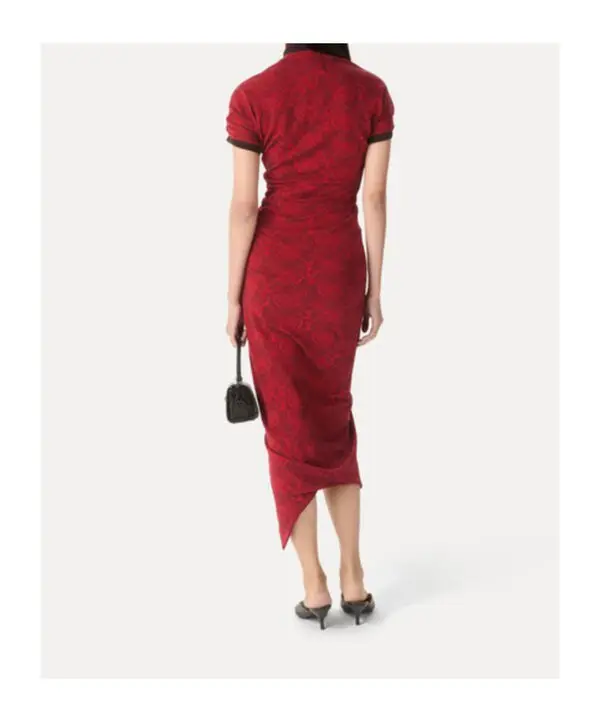 VIVIENNE WESTWOOD Ruched Orb Embroidered Midi Dress - Doodle Ball