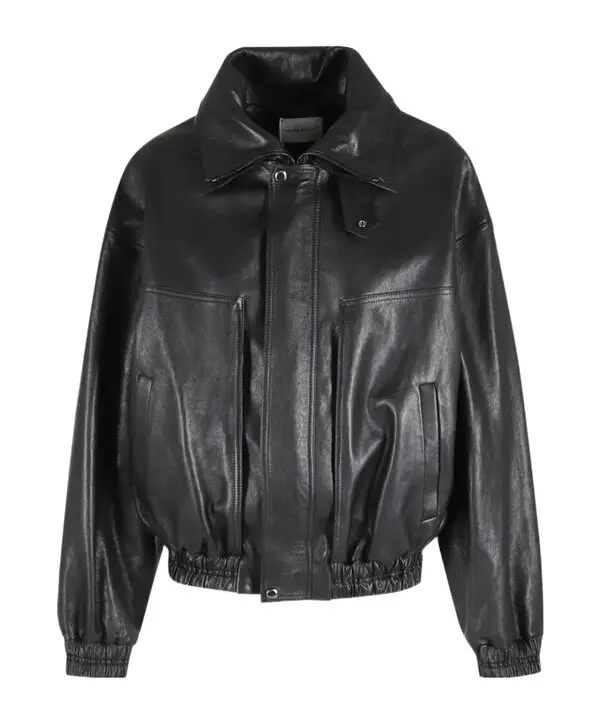 Magda Butrym Leather Bomber Jacket