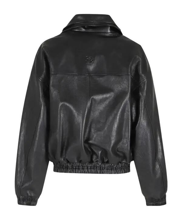 Magda Butrym Leather Bomber Jacket