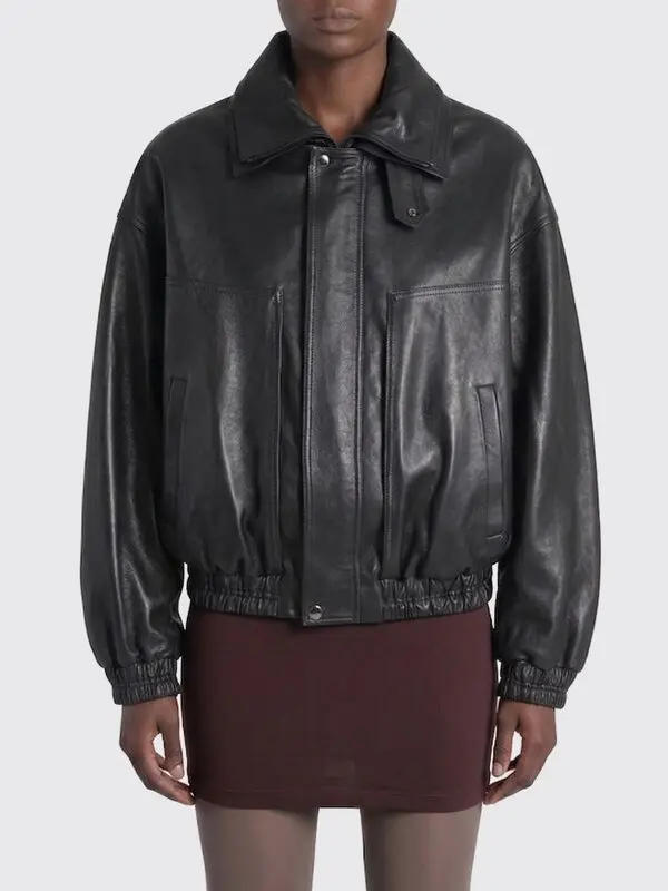 Magda Butrym Leather Bomber Jacket