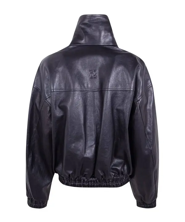 Magda Butrym Leather Bomber Jacket