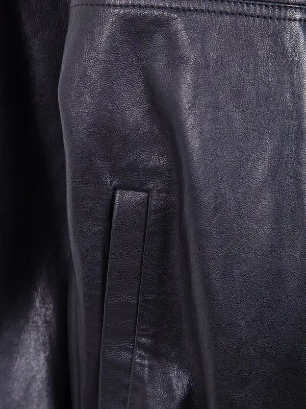 Magda Butrym Leather Bomber Jacket