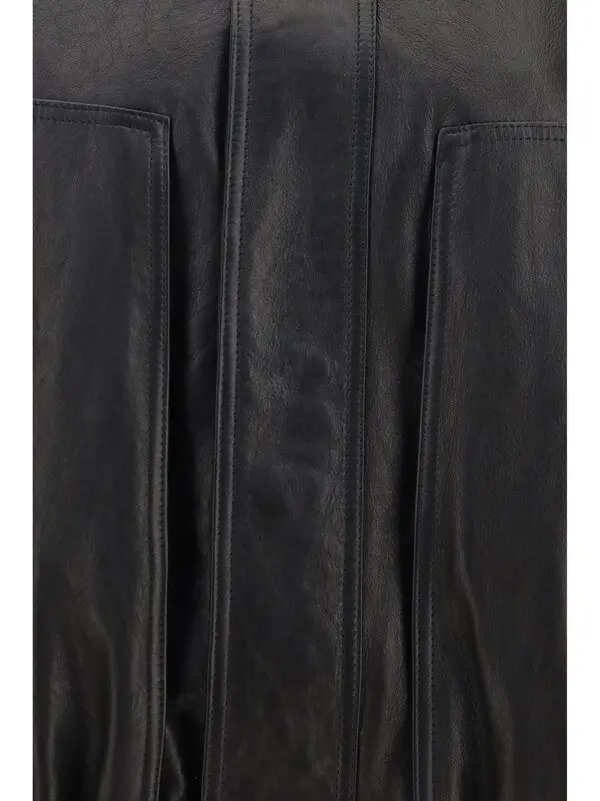 Magda Butrym Leather Bomber Jacket