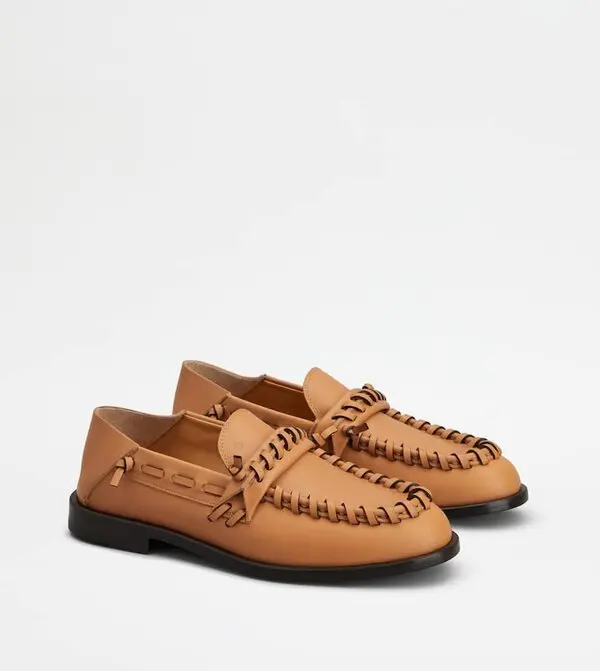 TOD'S Braided Loafers With Knot Detailing
