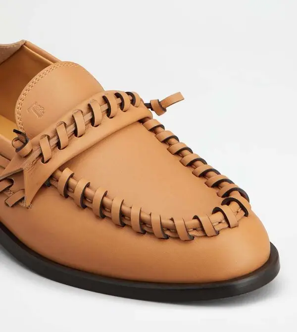 TOD'S Braided Loafers With Knot Detailing