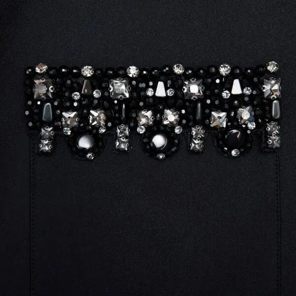 SELF-PORTRAIT Embellished Pocket Mini Dress
