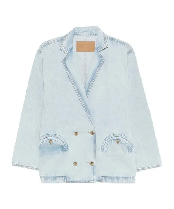 BLAZÉ MILANO Double-breasted Oversized Blazer - White