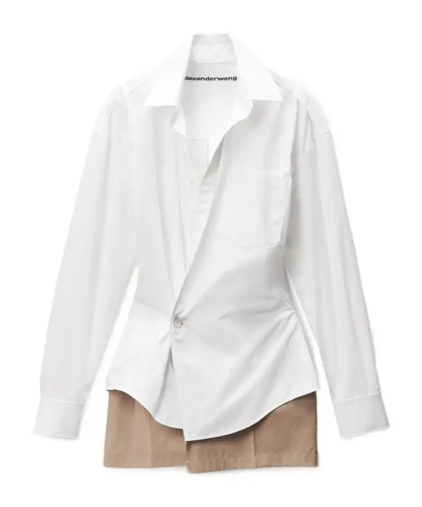Alexander Wang Cotton Wrap Shirt - White
