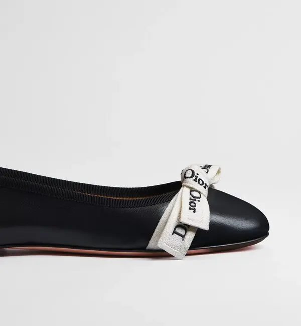 Dior J'adior Ballet Flat With Ribbon Detailing