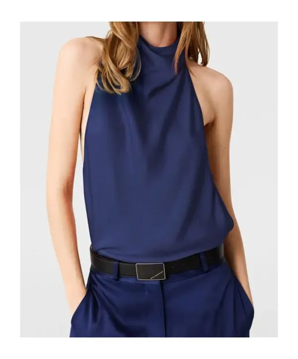 Stella McCartney Halterneck Draped Satin Top