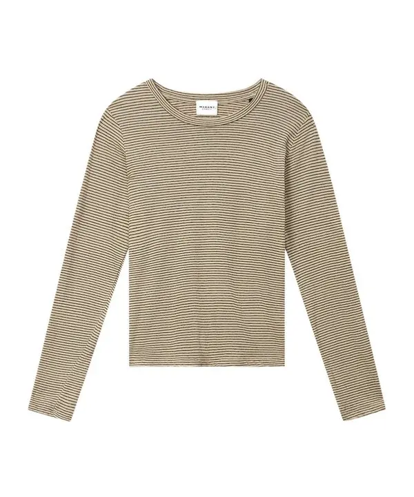Isabel Marant Étoile Kaaron Striped Long Sleeve Crewneck T-shirt