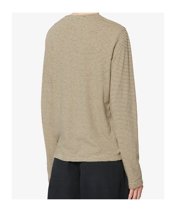 Isabel Marant Étoile Kaaron Striped Long Sleeve Crewneck T-shirt