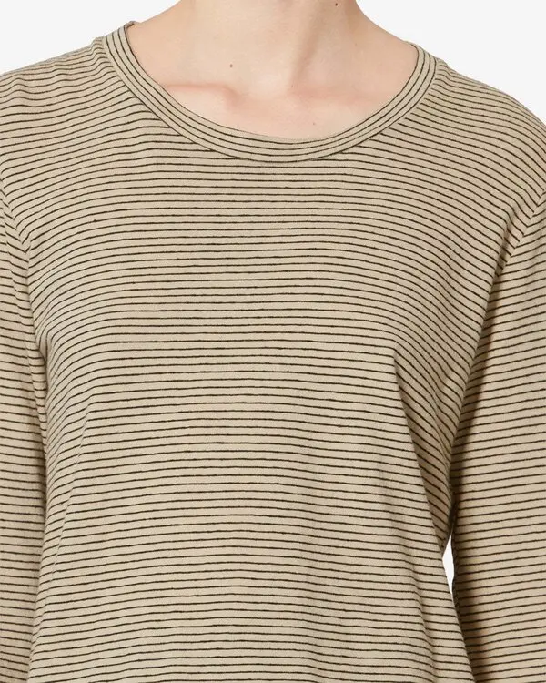 Isabel Marant Étoile Kaaron Striped Long Sleeve Crewneck T-shirt