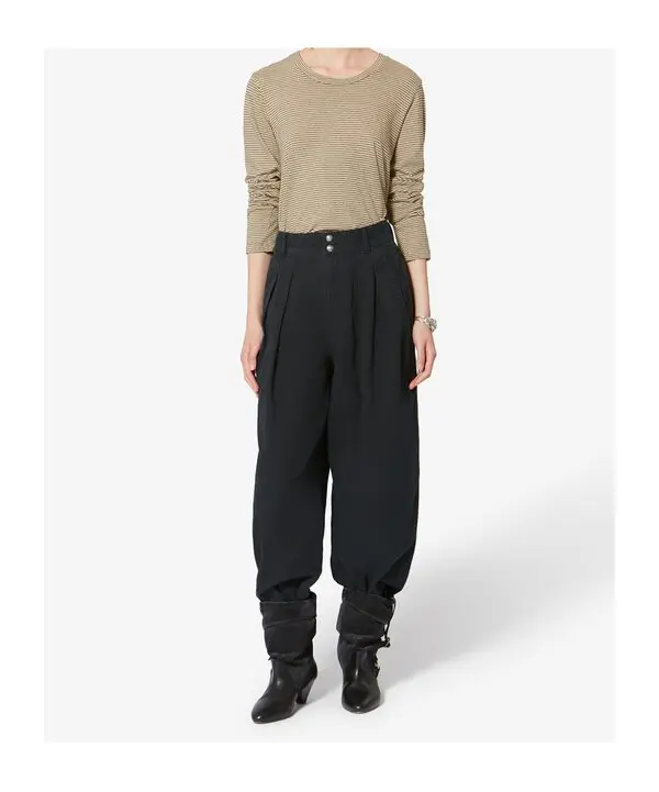 Isabel Marant Étoile Kaaron Striped Long Sleeve Crewneck T-shirt