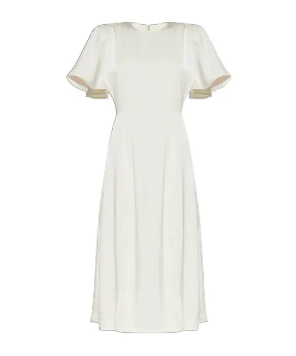 ROTATE BY BIRGER CHRISTENSEN Satin Slit Midi Dress - No
