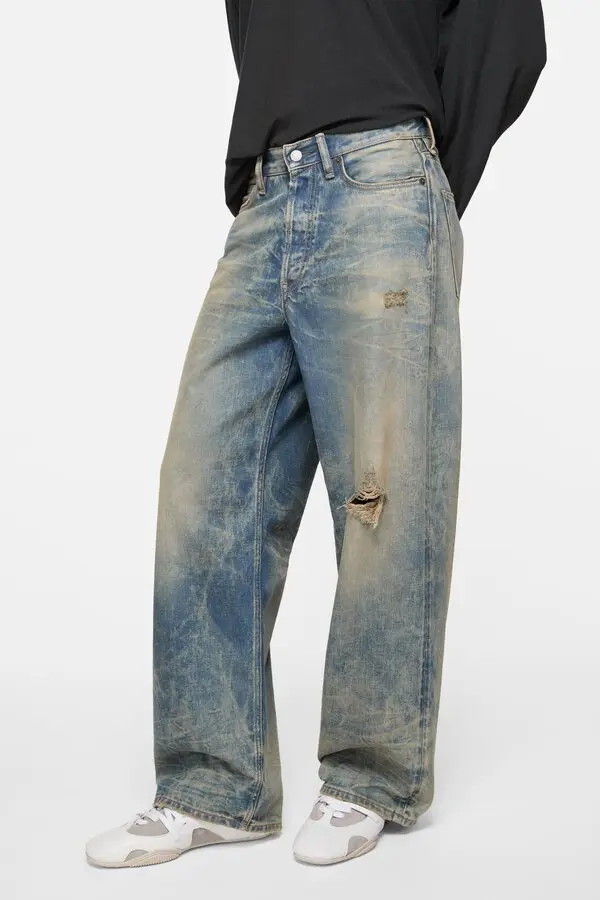 Acne Studios 1981 Logo-patch Wide-leg Trousers