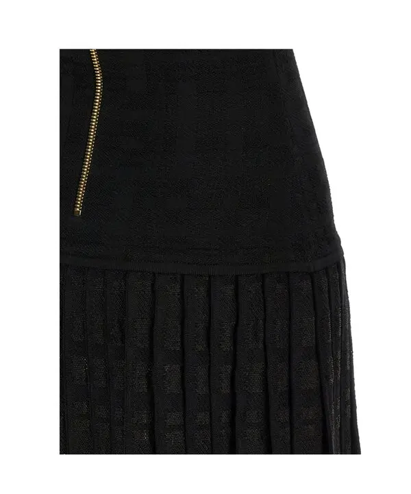 Balmain Embellished Sleeveless Dress - Black