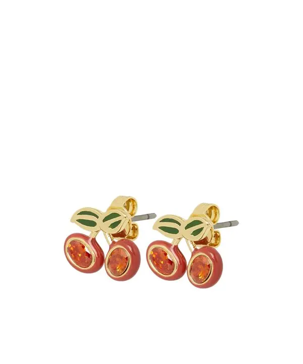 COACH Cherry Motif Stud Earrings - Yellow