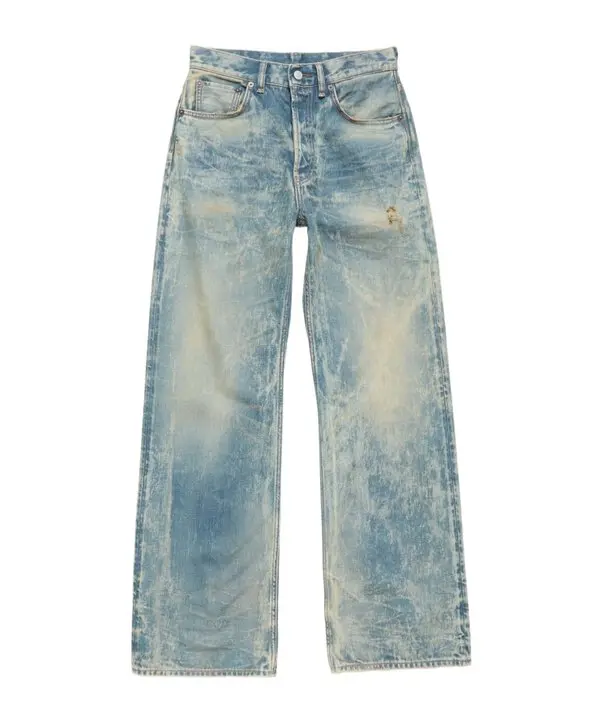 Acne Studios Patch Denim Wide-leg Jeans - Blue