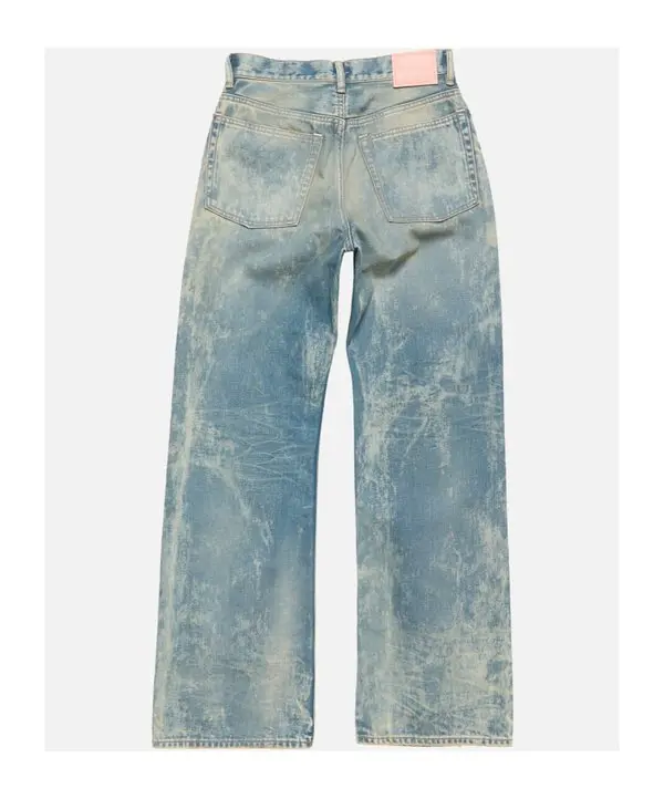 Acne Studios Patch Denim Wide-leg Jeans - Blue