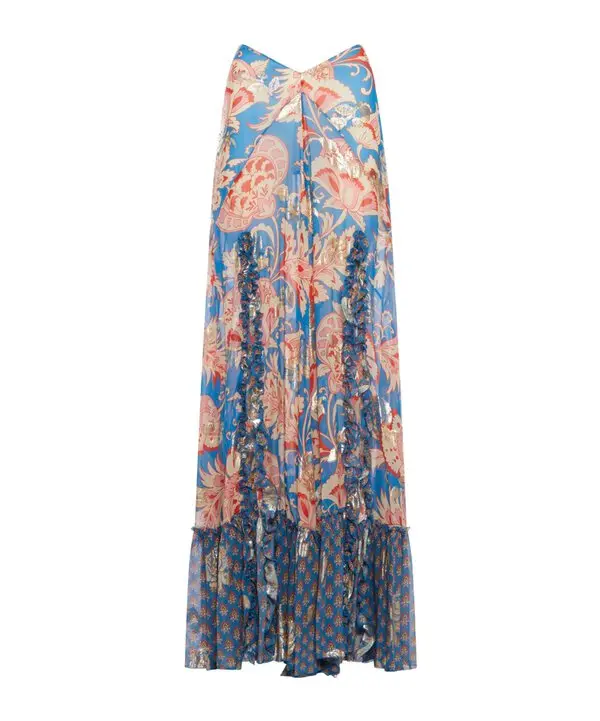 Etro Paisley Ruffled Maxi Skirt - Multi-coloured