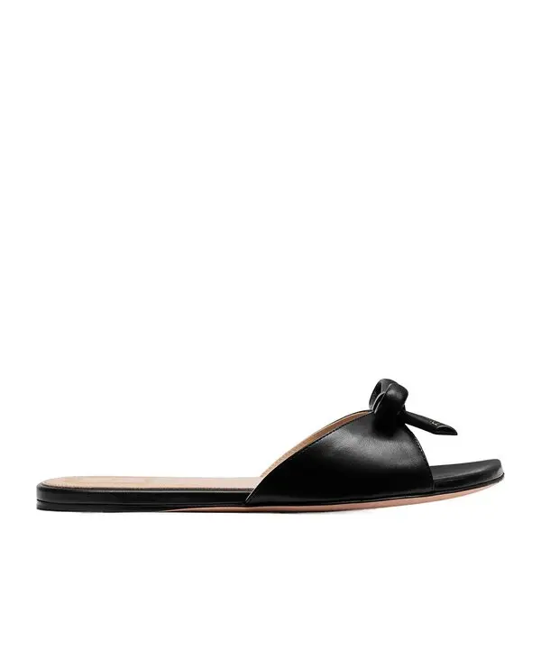 Dior Bow Slide Sandals - Black