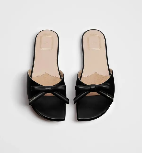 Dior Bow Slide Sandals