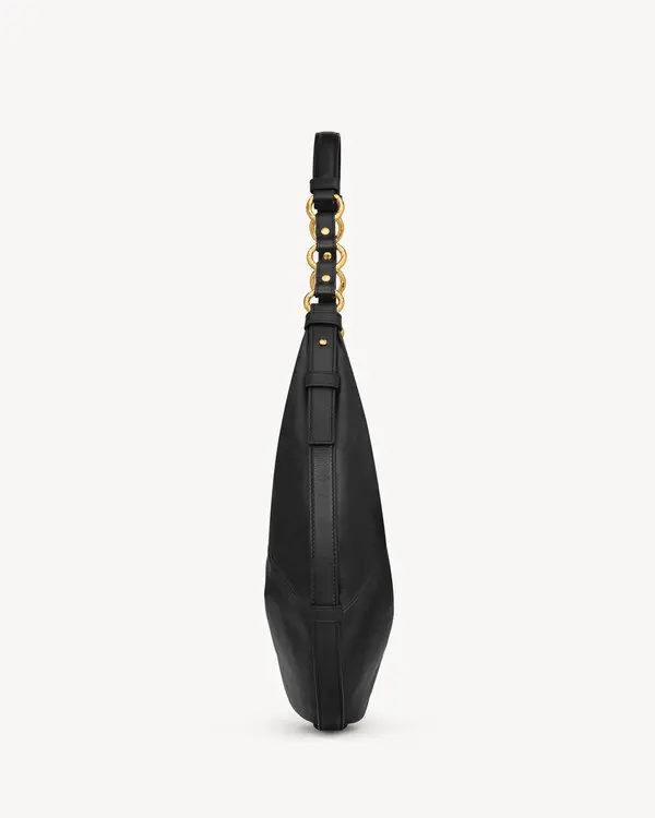 Saint Laurent Saharienne Zip-up Hobo Bag