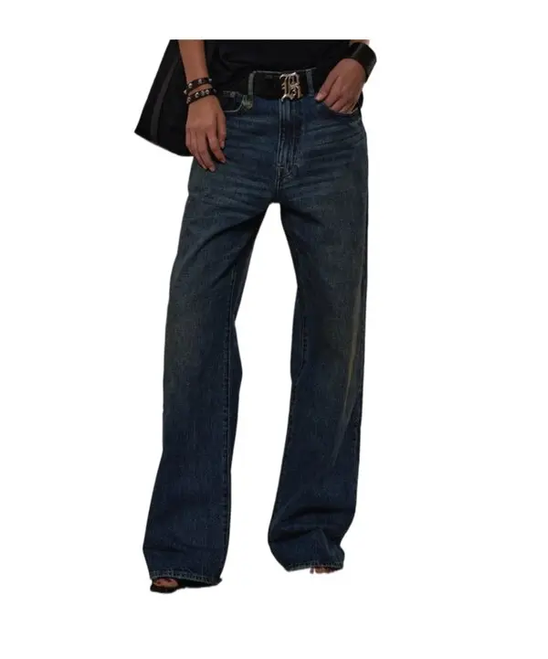 R13 Faded Wide-leg Jeans