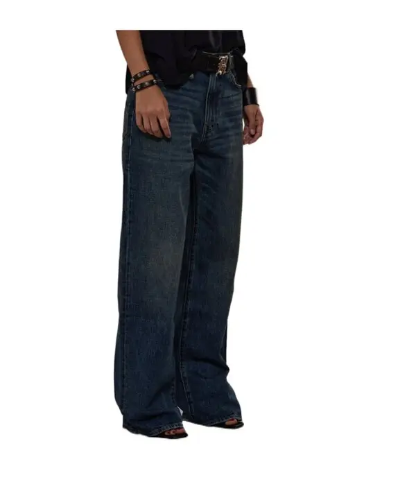 R13 Faded Wide-leg Jeans