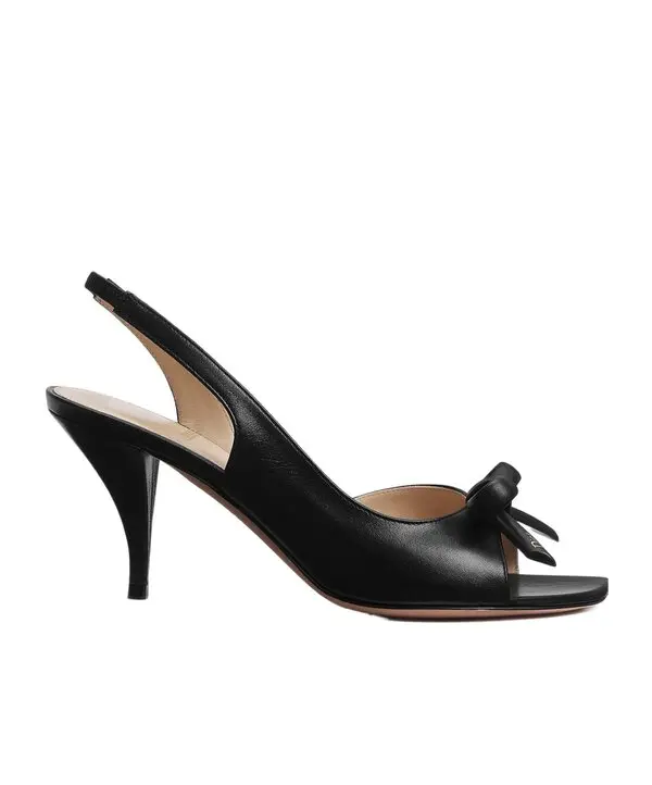 Dior Bow Heeled Slingback Sandal