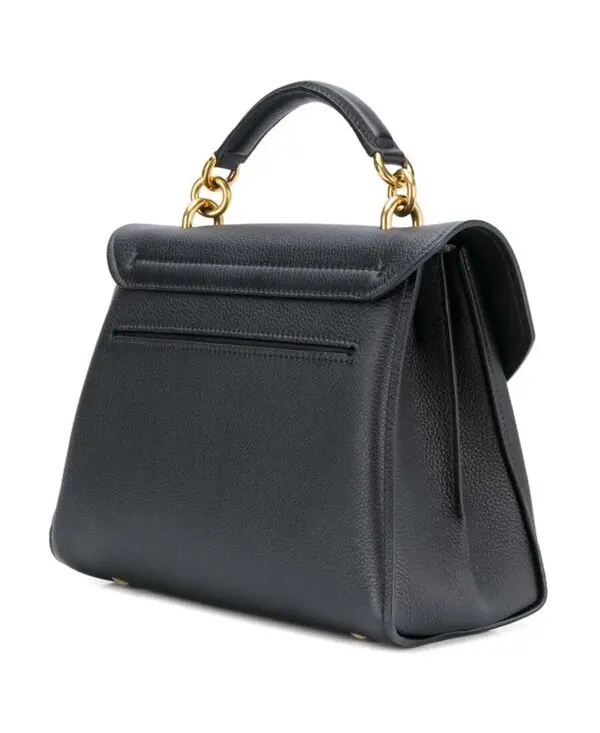 FERRAGAMO Gancini Top Handle Bag - Black