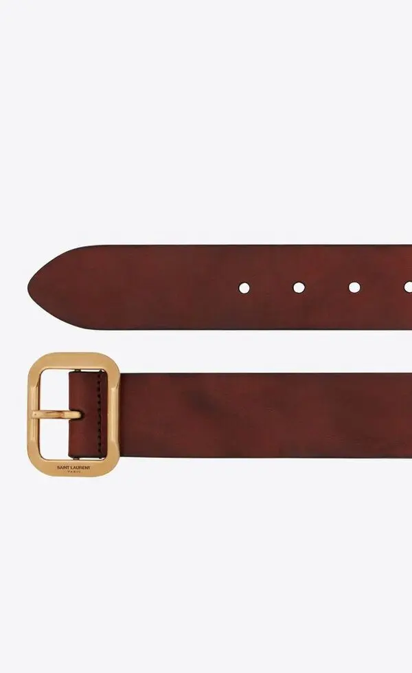 Saint Laurent Buckled Leather Belt