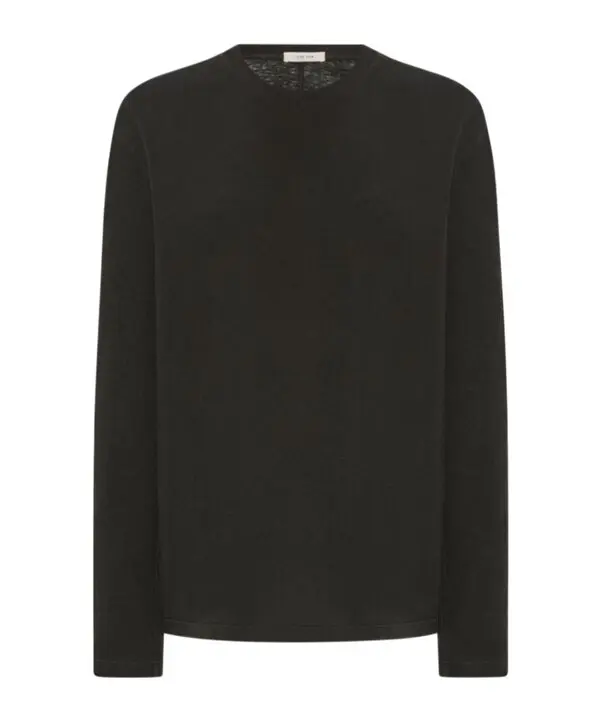 THE ROW Amia Long-sleeve T-shirt - Black