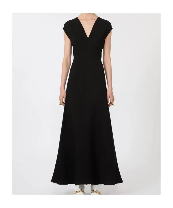 Sportmax V-neck Sleeveless Maxi Dress