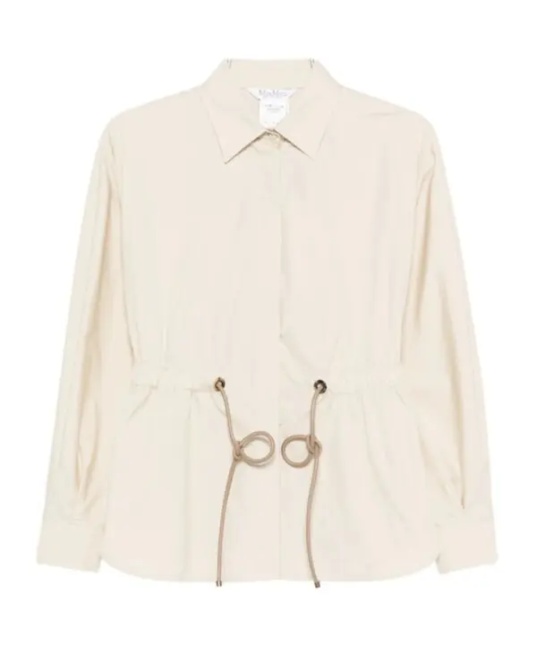 Max Mara Tazzina Drawstring Shirt - Beige