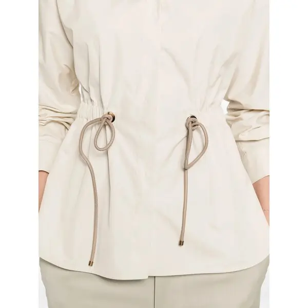 Max Mara Tazzina Drawstring Shirt - Beige