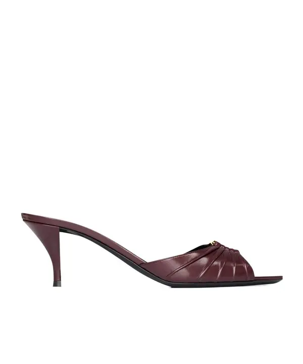 Saint Laurent Babylone" Logo Plaque Mules