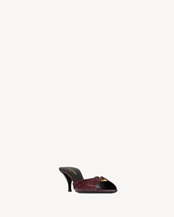 Saint Laurent Babylone" Logo Plaque Mules
