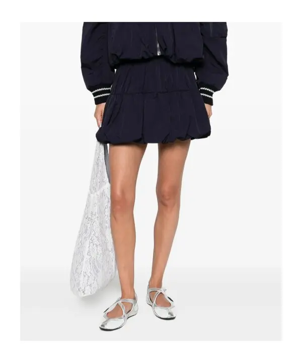 Sea Mirian Bubble-hem Ruffled Mini Skirt