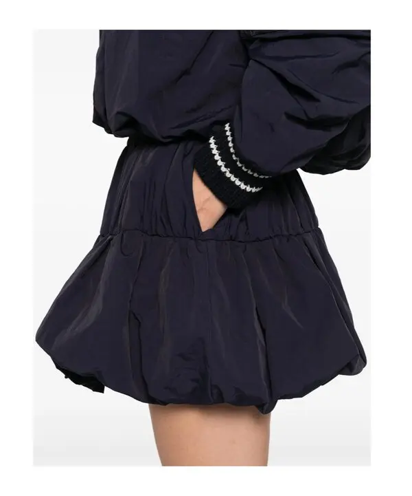 Sea Mirian Bubble-hem Ruffled Mini Skirt
