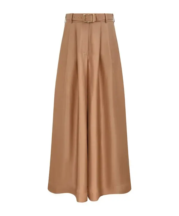 Zimmermann Pleated Belted Trousers