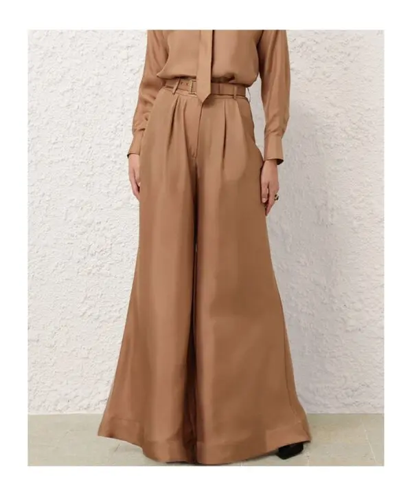 Zimmermann Pleated Belted Trousers