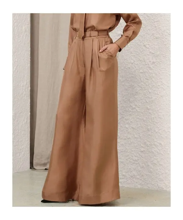 Zimmermann Pleated Belted Trousers