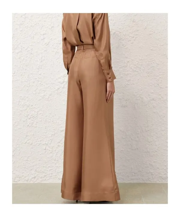 Zimmermann Pleated Belted Trousers