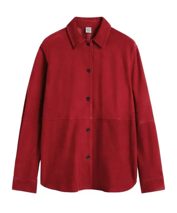 TOTEME Buttoned Suede Overshirt