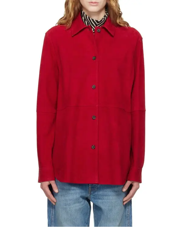TOTEME Buttoned Suede Overshirt
