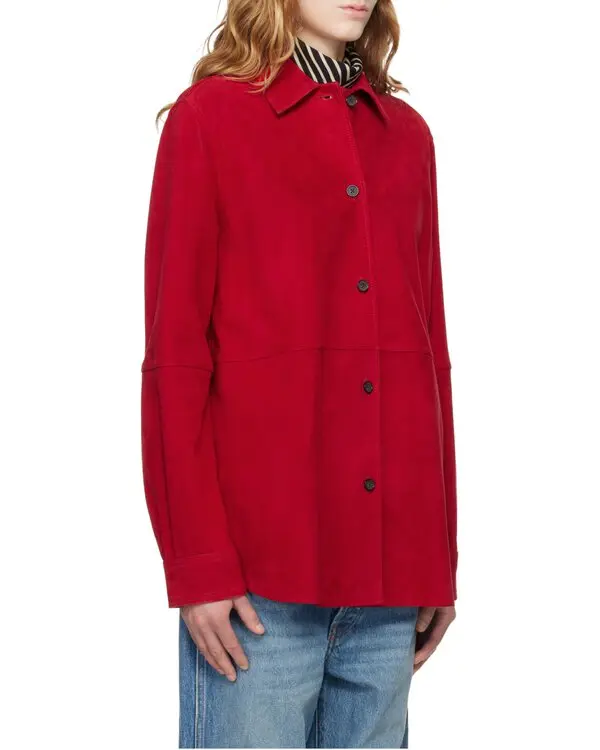 TOTEME Buttoned Suede Overshirt